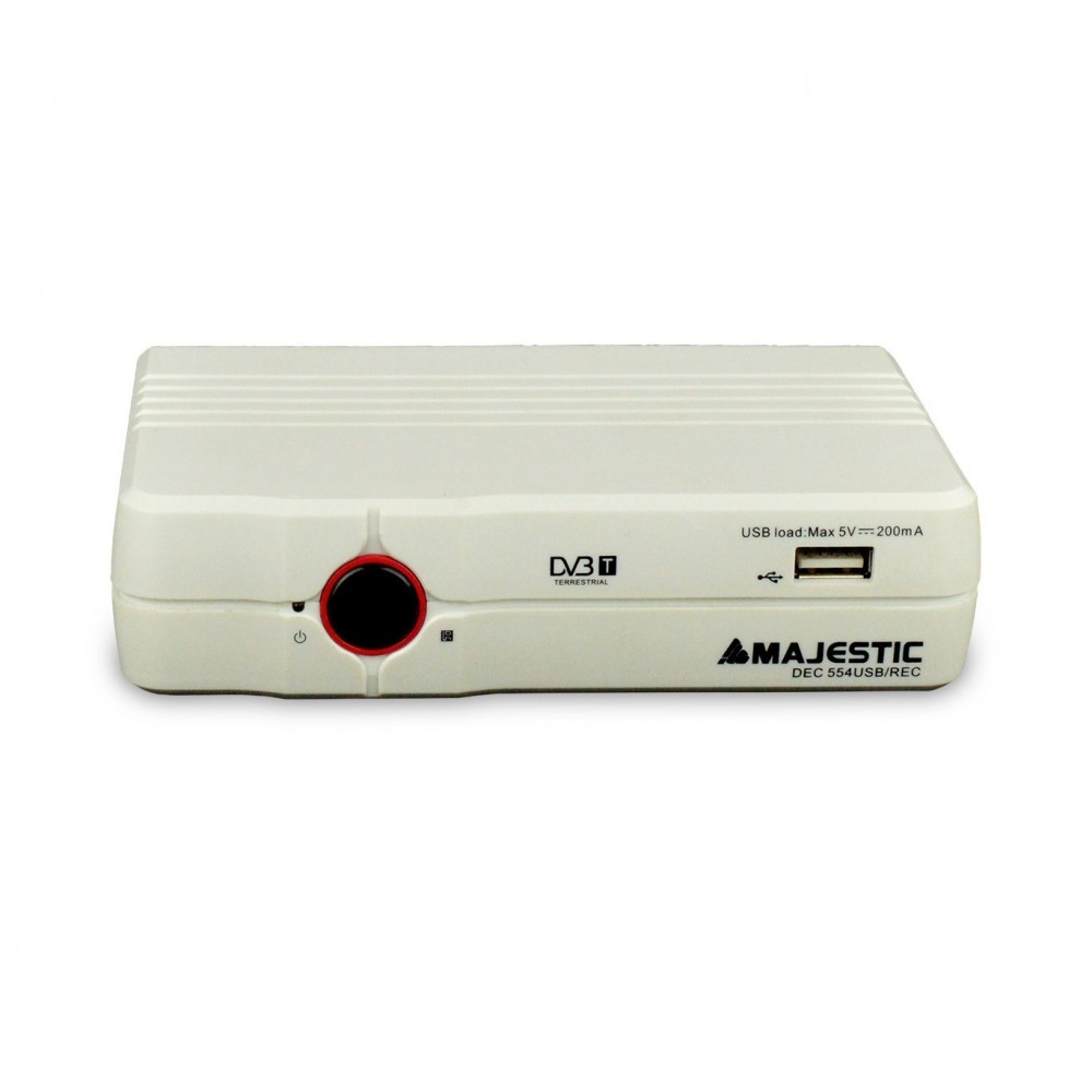 DEC 554 USB/Rec Décodeur numerique à double prise péritel Majestic