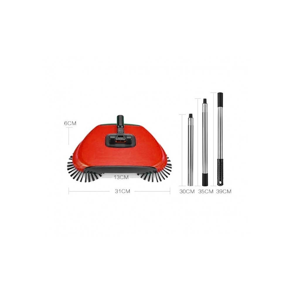 EN-221862 Balai avec 3 brosses rotatives, manuel, sans cable